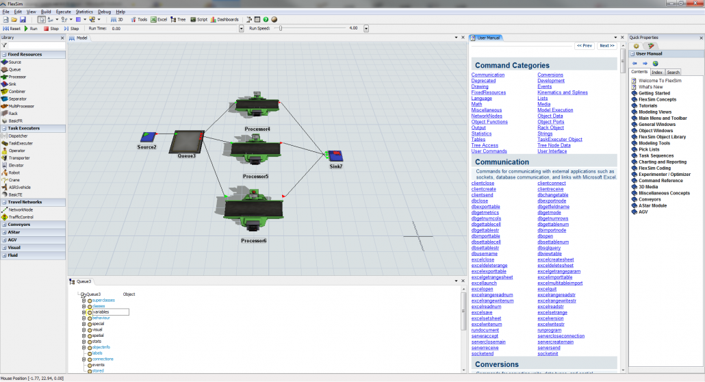 Simulation software Flexsim - Talumis